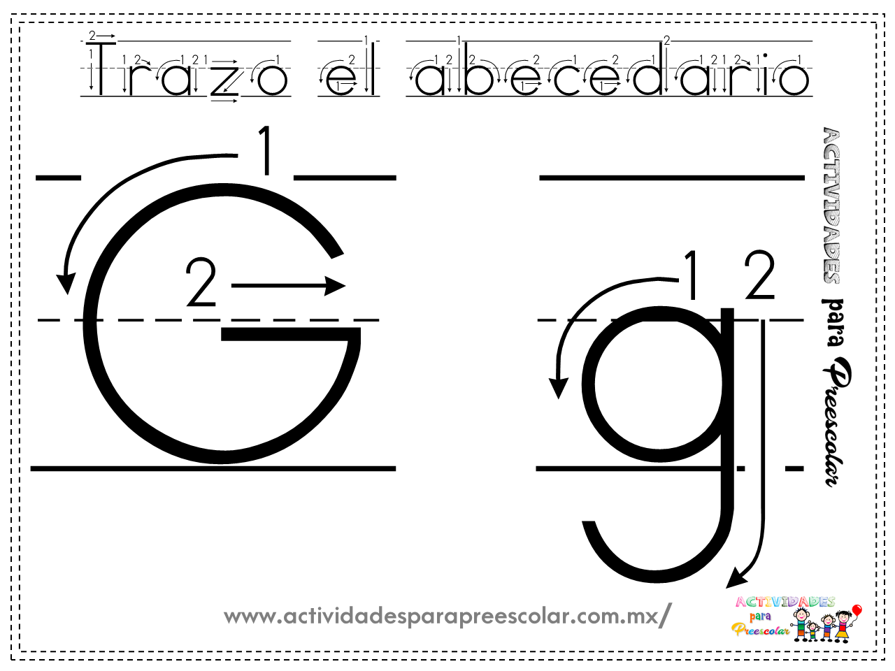 Trazo del abecedario